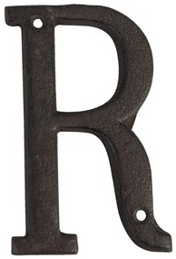 Nástěnné kovové písmeno R - 13 cm