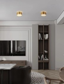 Minimalická bodová svítilna Ozen 14 Zlatá