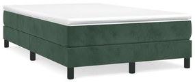 Box spring postel s matrací tmavě zelená 120x190 cm samet 3269680