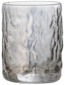 Bloomingville Sklenice na vodu Harmony Grey 260 ml, šedá barva, bílá barva, sklo
