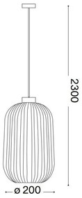 Ideal Lux - Lustr na lanku MINT 1xE27/60W/230V pr. 20 cm zelená