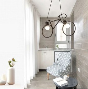 Toolight, Závěsné svítidlo kolo APP216-2CP, černá, OSW-00352