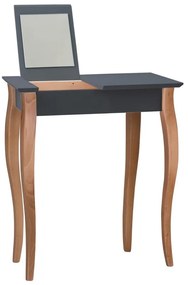 Grafitově šedý toaletní stolek se zrcadlem Ragaba Dressing Table, délka 65 cm