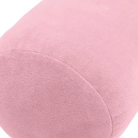 SCANquilt polštářek - válec VELVET světle růžová 15 x 40 cm