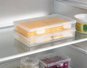dóza na sýry, s víkem, plast, 3x19x11 cm, průhledná, Dekorino DP20260022