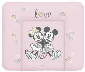 CEBA Podložka přebalovací měkká na komodu (85x72) Disney Minnie & Mickey Pink