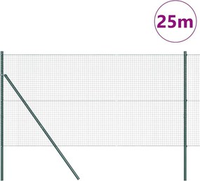 Zemní upevnění svařované drátěné ploty 25 x 1 m Zelená Síťovina 3351728
