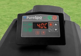 Marimex | Vířivý bazén Pure Spa - Jet & Bubble Deluxe HWS 4 + Solární sprcha UNO 35 l hliníková s LED světlem | 19900164