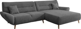 XXXLutz ROHOVÁ SEDAČKA, dřevo, textil, antracitová MID.YOU - Sedací soupravy - 002310012905