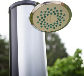 Solární sprcha KARIBIK, 35 l, stříbrná/černá Jurhan