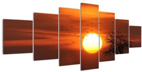 Obraz - Západ slunce (210x100 cm)