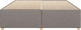 Rám postele bez matrace taupe 180 x 200 cm textil 3284754