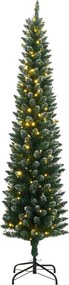 Umělý úzký vánoční stromek s 300 LED 210 cm 3315761