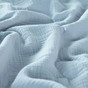 Celoroční mušelínové povlečení Ice Blue - GOTS Velikost: atypický 200 x 200 + 2 x 70 x 90