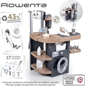 SMOBY Prádelna Rowenta 3v1 / Vysavač, žehlička a sušák / od 3 let