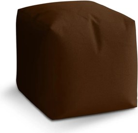 Sablio Taburet Cube Čokoládově hnědá - 60x60x60 cm