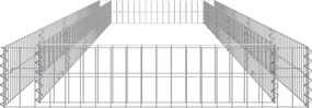 Gabionový vyvýšený záhon pozinkovaná ocel 500 x 100 x 20 cm 151315