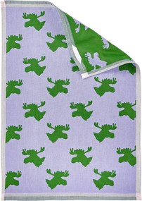 SWEET XMAS Utěrka sob - sv. fialová/zelená