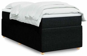 Box spring postel s matrací černá 90x190 cm textil 3285534