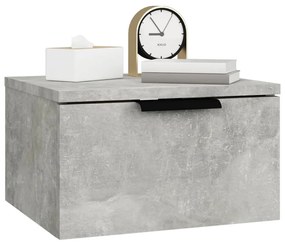 Nástěnný noční stolek betonově šedý 34 x 30 x 20 cm