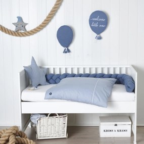 Nordic Coast Company Polštář "Welcome Little One" Blue