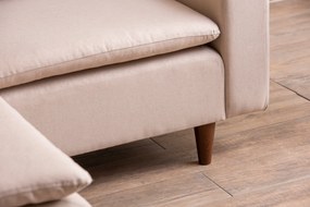 Hanah Home Rohová pohovka LUNGO MINI krémová