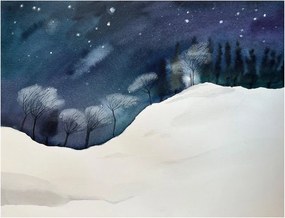 Martina Špinková | Světlo na kraji lesa Rám: Bílý, Velikost: 30 x 40 cm