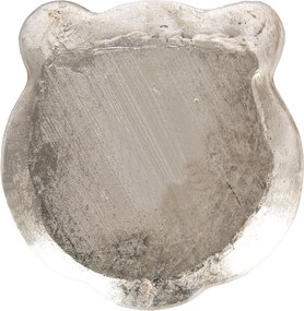 Stříbrná dekorativní miska/talířek v dekoru hlavy tygra Tiger - 19*19*2 cm
