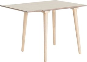 Rozkládací jídelní stůl s přídavnou deskou v dekoru jilmu 80x80 cm Jolina – Ellos Home