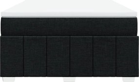 Box spring postel s matrací černá 140x200 cm textil 3285479