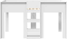 Patrová postel pro děti Bílá 100 x 200 cm Kompozitní dřevo 3410499