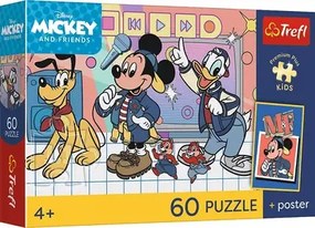 TREFL Puzzle Premium Plus Kids Mickey Mouse: Tým / 60 dílků / 27 x 20