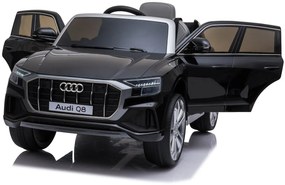 Dětské elektrické autíčko s dálkovým ovládáním BestBerg BBCC-70B – Audi Q8 / nosnost 30 kg / Li-Ion baterie / černá