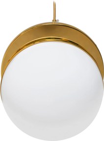 Toolight Toolight, závěsná stropní lampa akrylová koule 1xE27 APP481-1CP, bílá-zlatá, OSW-00598