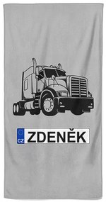 Osuška SPZ se jménem – černý kamion (Jméno: Zdeněk)