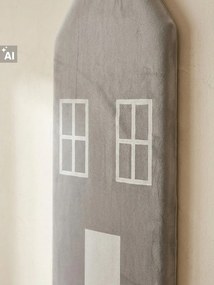 Sinsay - Čalouněný panel s motivem domku - šedá