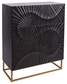 Massive home | Černá designová komoda 100 cm Scorpion mango