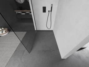 Mexen Kioto sprchová stěna Walk-in 120 x 200 cm, transparentní 8 mm, černá - 800-120-101-70-00