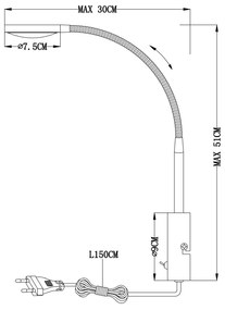 GLOBO PEGASI 24103W Nástěnné svítidlo
