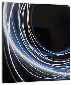 Obraz modrých linek (30x30 cm)