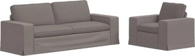 Set pohovek 2 ks Taupe textil 3407592