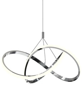 ONLI - LED Lustr na lanku LOOP LED/40W/230V 4000K lesklý chrom