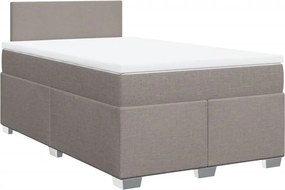 Box spring postel s matrací taupe 120x190 cm textil 3288124