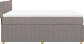 Box spring postel s matrací taupe 140x190 cm textil 3289755