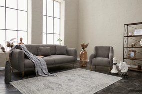 HANAH HOME Třímístná pohovka SIMENA šedá 210 cm 825BLC2838