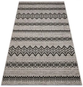 Dywany Luszczow Kusový koberec SIZAL FLOORLUX 20510 stříbro / černý Rozměr koberce: 140 x 200 cm