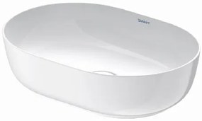 Duravit Luv - Umyvadlo na desku, 500x350 mm, bez přepadu, WonderGliss, bílá 03795000001