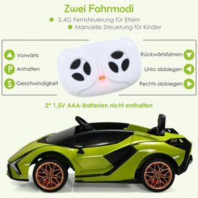 Costway 12 V Lamborghini dětské elektrické autíčko s 2,4 G dálkovým ovládáním