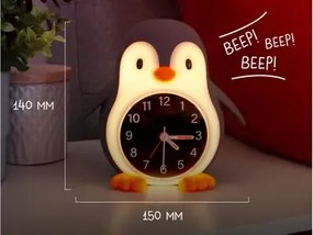 MegaLight Noční světlo s budíkem POPPY PENGUIN
