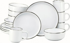 XXXLutz KOMBINOVANÁ SOUPRAVA Nordic Festive Weiss 16dílné Creatable - Online Only nádobí - 007768075802